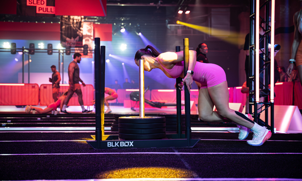 Competition Sleds in Action at Gymshark Battle Stations – BLK BOX