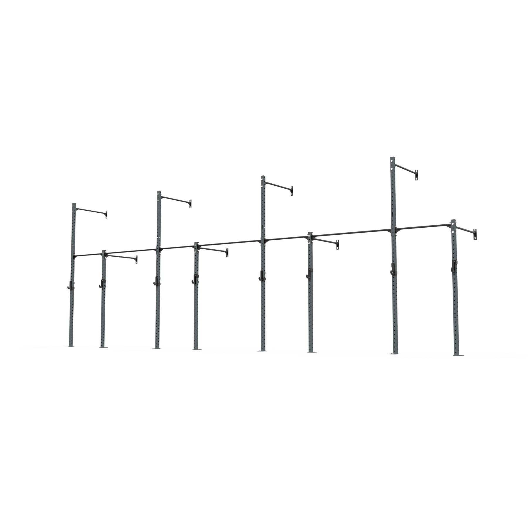 3 Series Wall Mounted High Low Rig - 4 Bay | BLK BOX