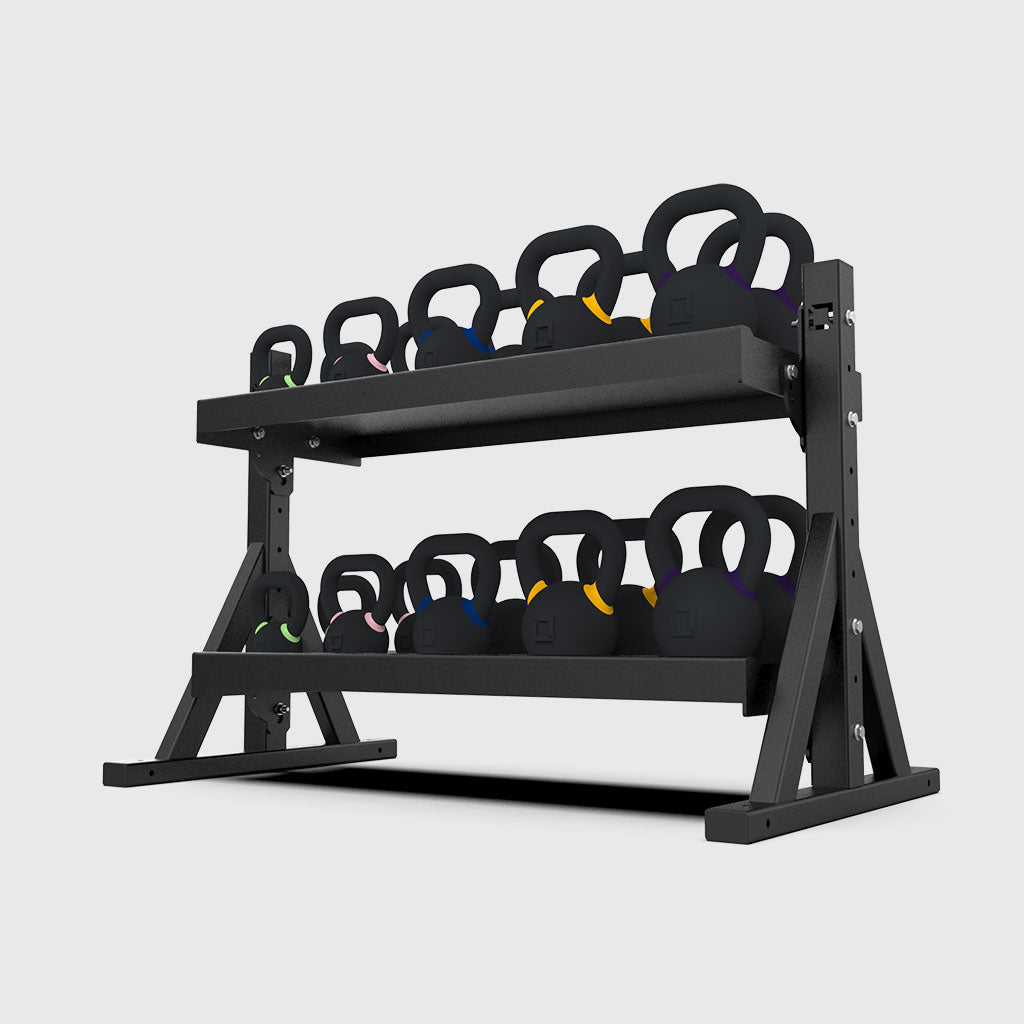 2 Tier Kettlebell Rack | Kettlebell Storage | BLK BOX