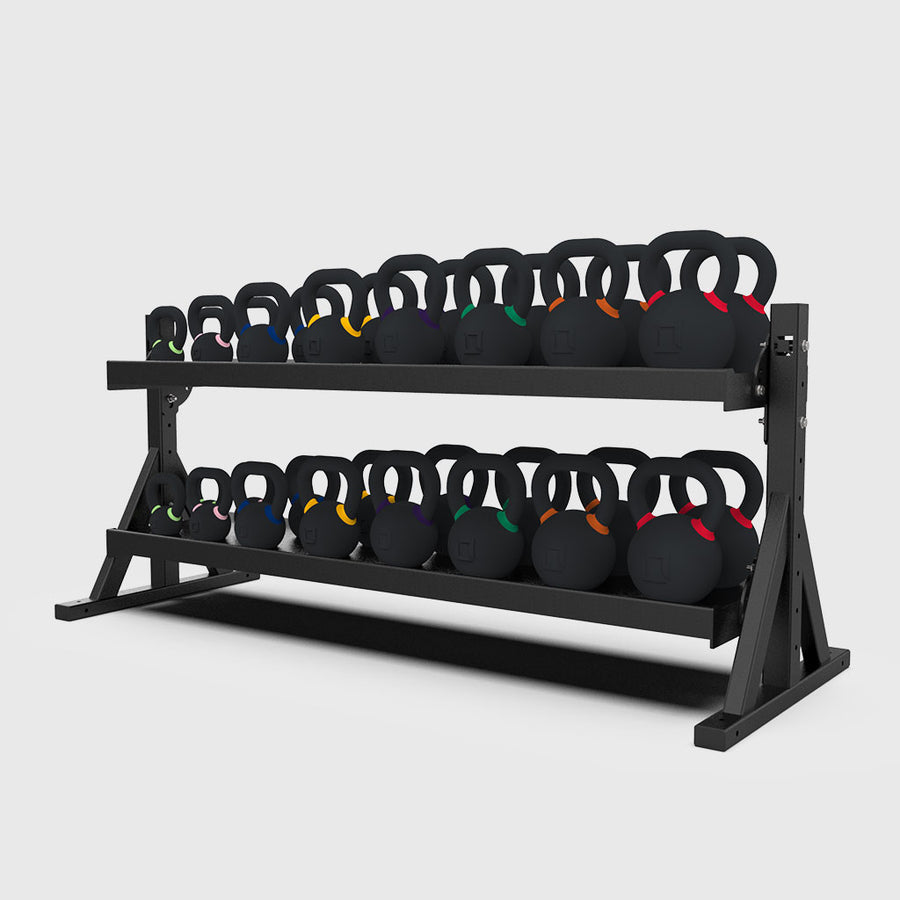 2 Tier Kettlebell Rack | Kettlebell Storage | BLK BOX