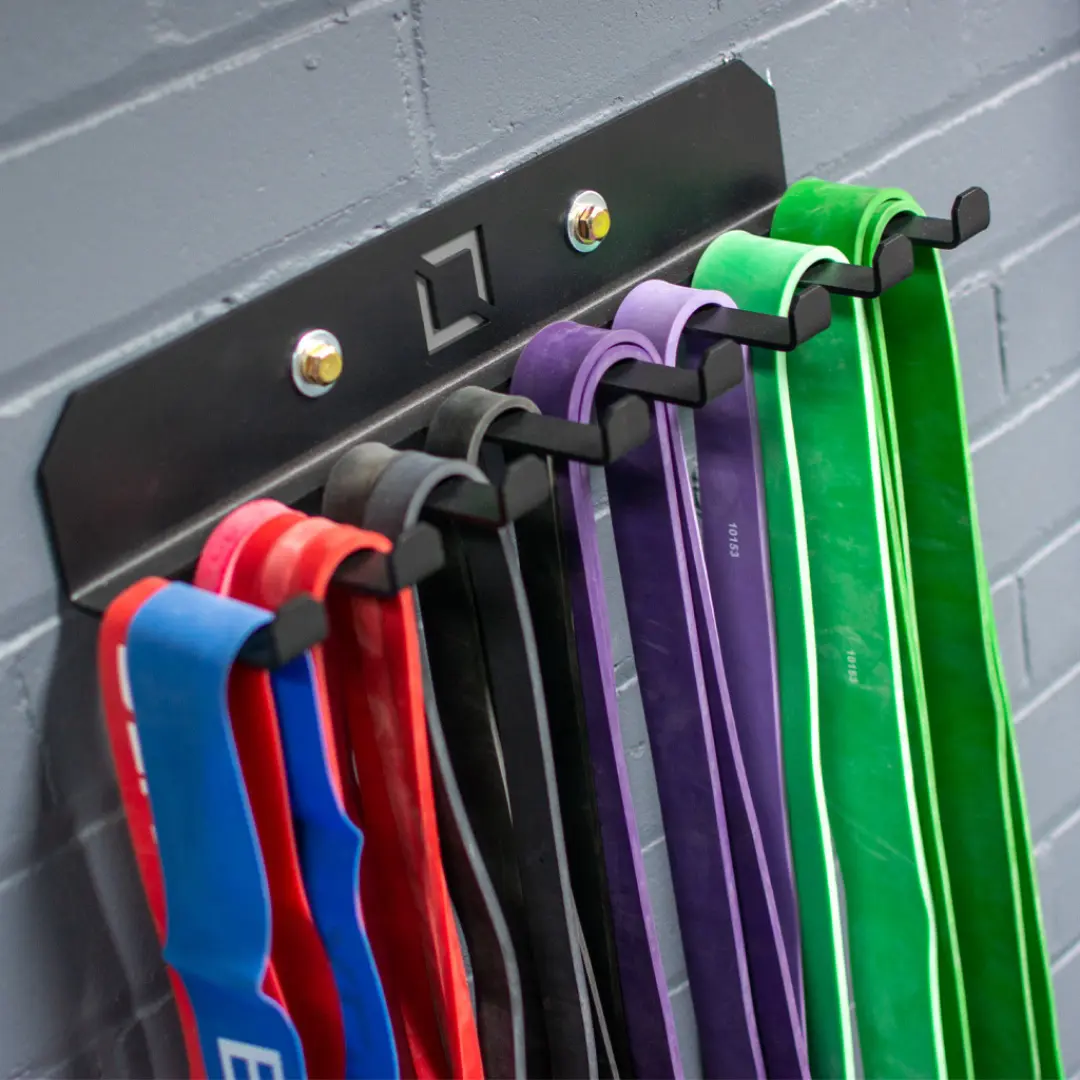 Wall Mounted Resistance Band Holder | Gym Storage | BLK BOX