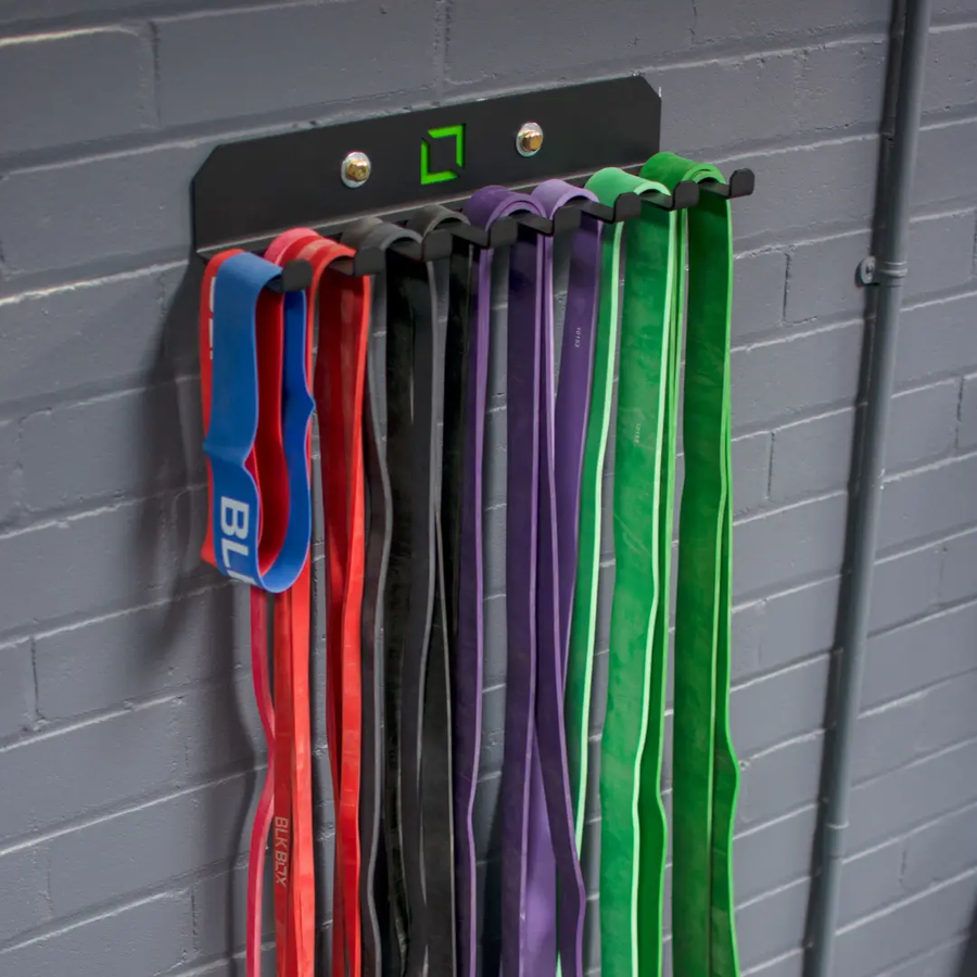 Wall Mounted Resistance Band Holder | Gym Storage | BLK BOX